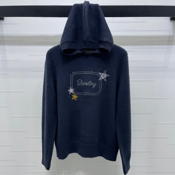 Sweaters | Mens Dark Blue Hooded Sweater | Poshmark